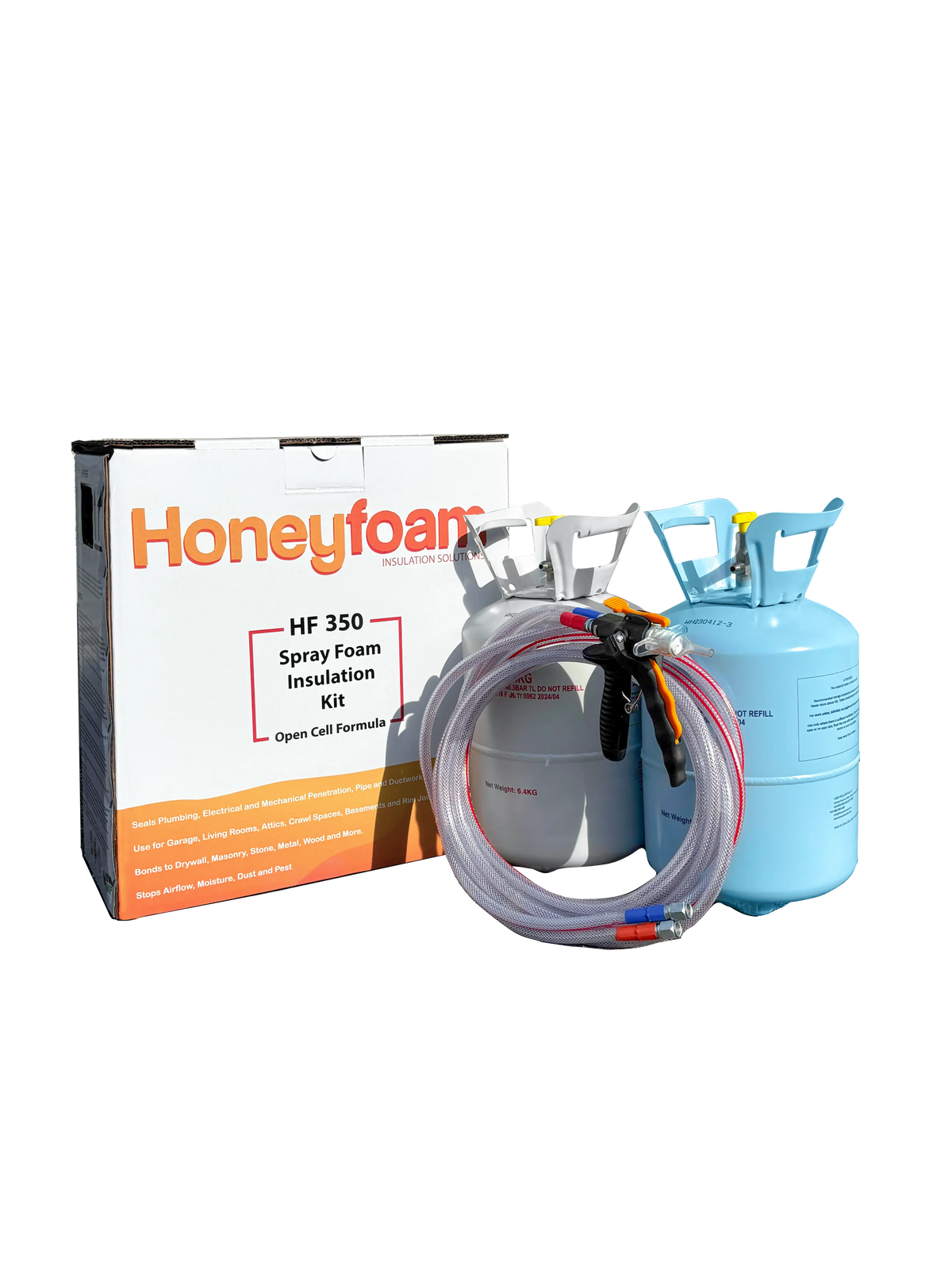 Spray foam polyurethane thermal insulation kit – Honeyfoam